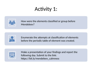 Lesson 3 Mendeleev_Lesson_PPT for Chemistry 1 | PPTX