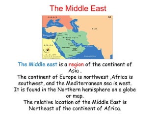 middle east region | PPTX
