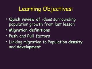 Lesson 3 migration part 1 | PPT