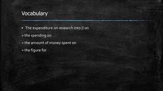 Model essay (Expenditure on research in the US ) | PPT