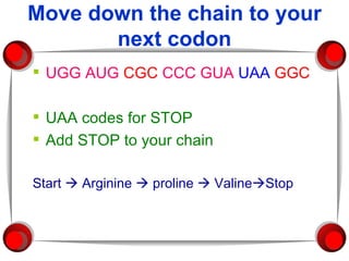 Lesson 3 module 8 how proteins are made 1 | PPT