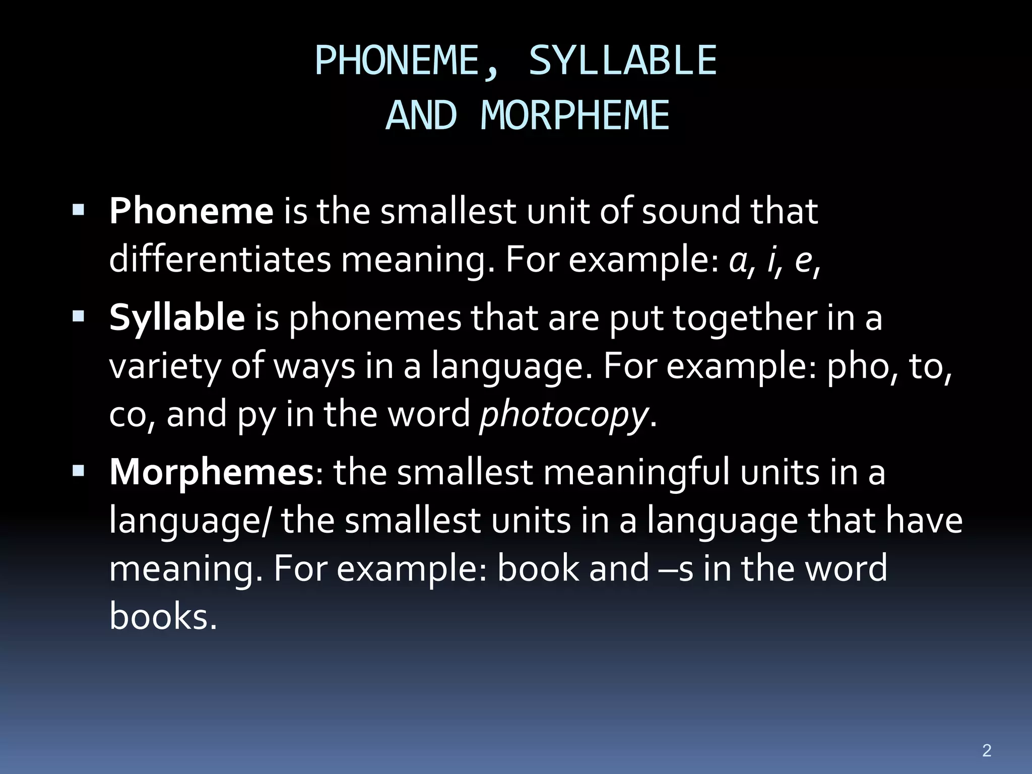 Morphology | PPT
