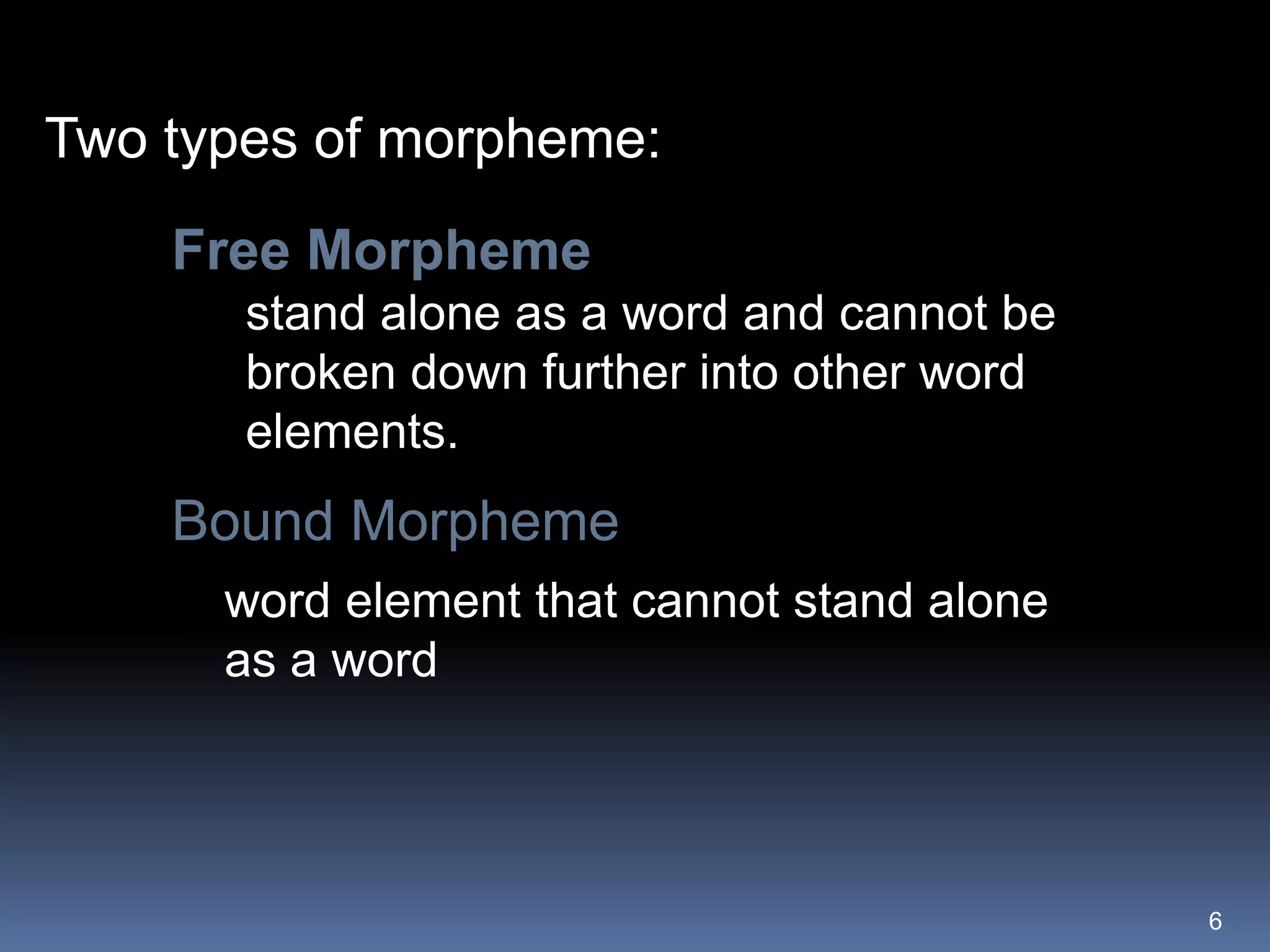 Morphology | PPT