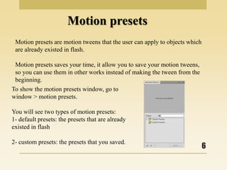 Lesson 3 motion tween | PPTX