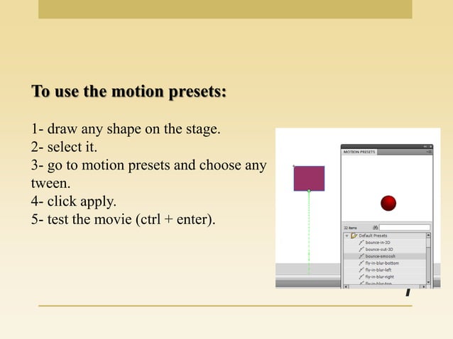Lesson 3 motion tween | PPTX