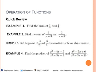 operation of functions | PPT