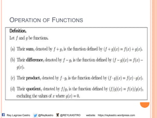 operation of functions | PPT