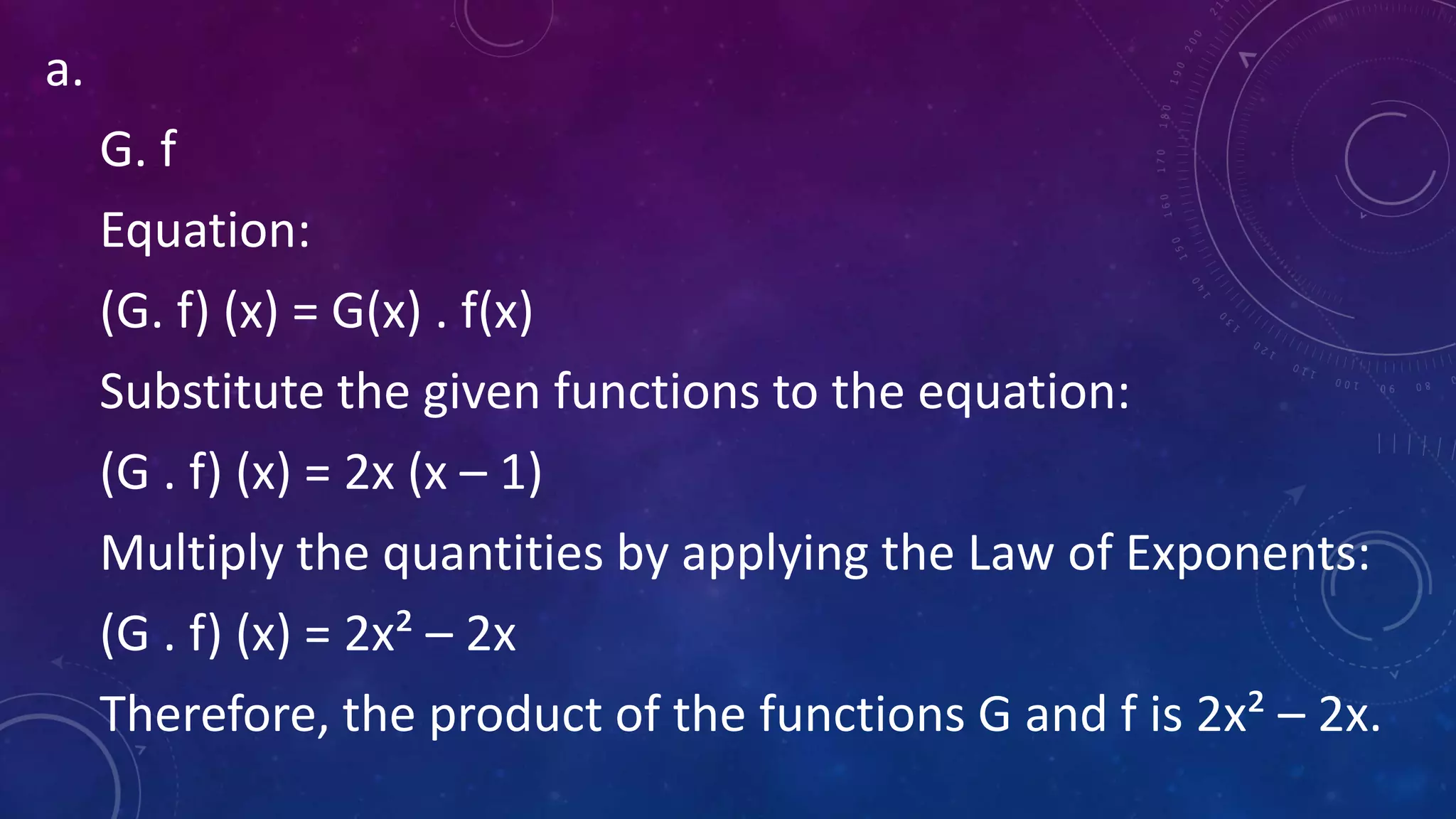 Lesson 3 Operation on Functions | PPTX
