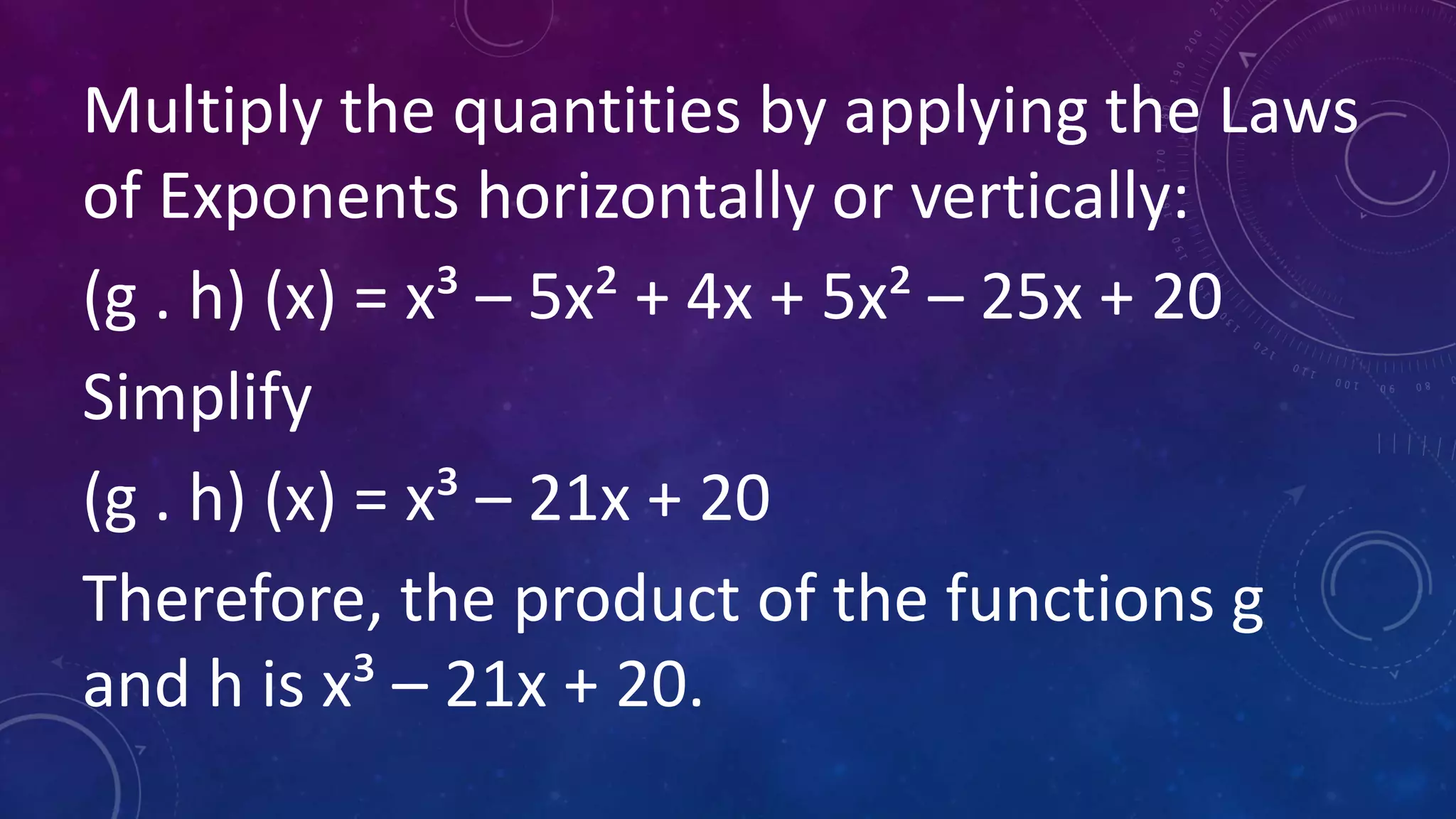 Lesson 3 Operation on Functions | PPTX