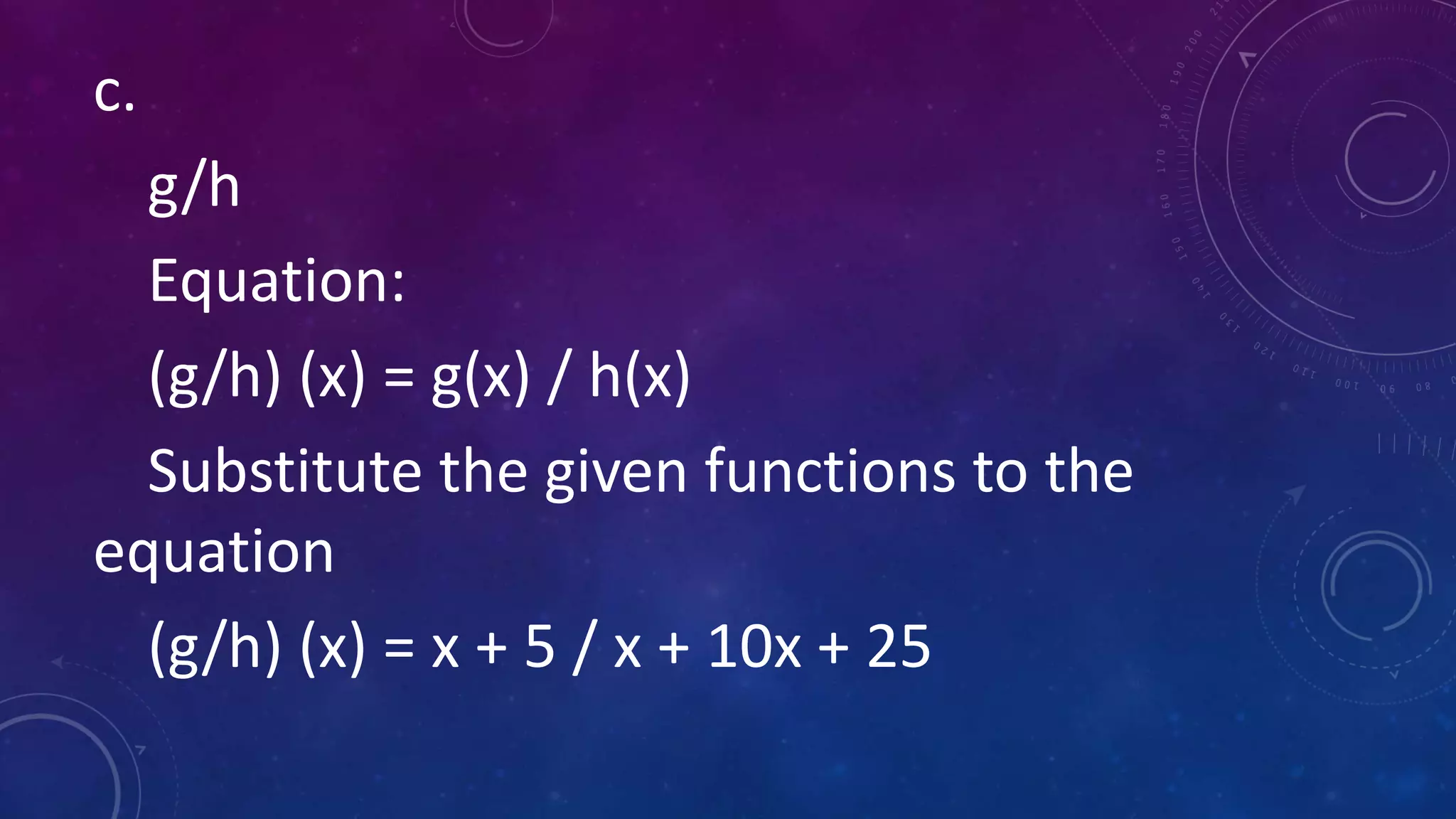 Lesson 3 Operation on Functions | PPTX