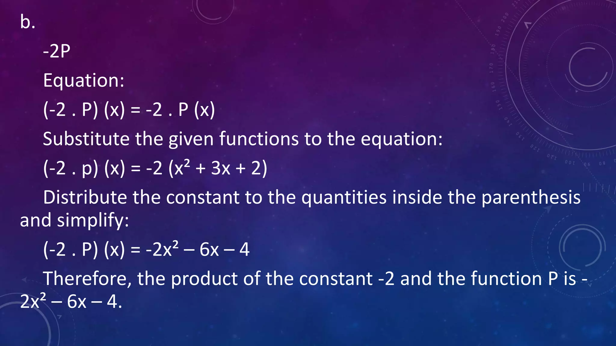 Lesson 3 Operation on Functions | PPTX