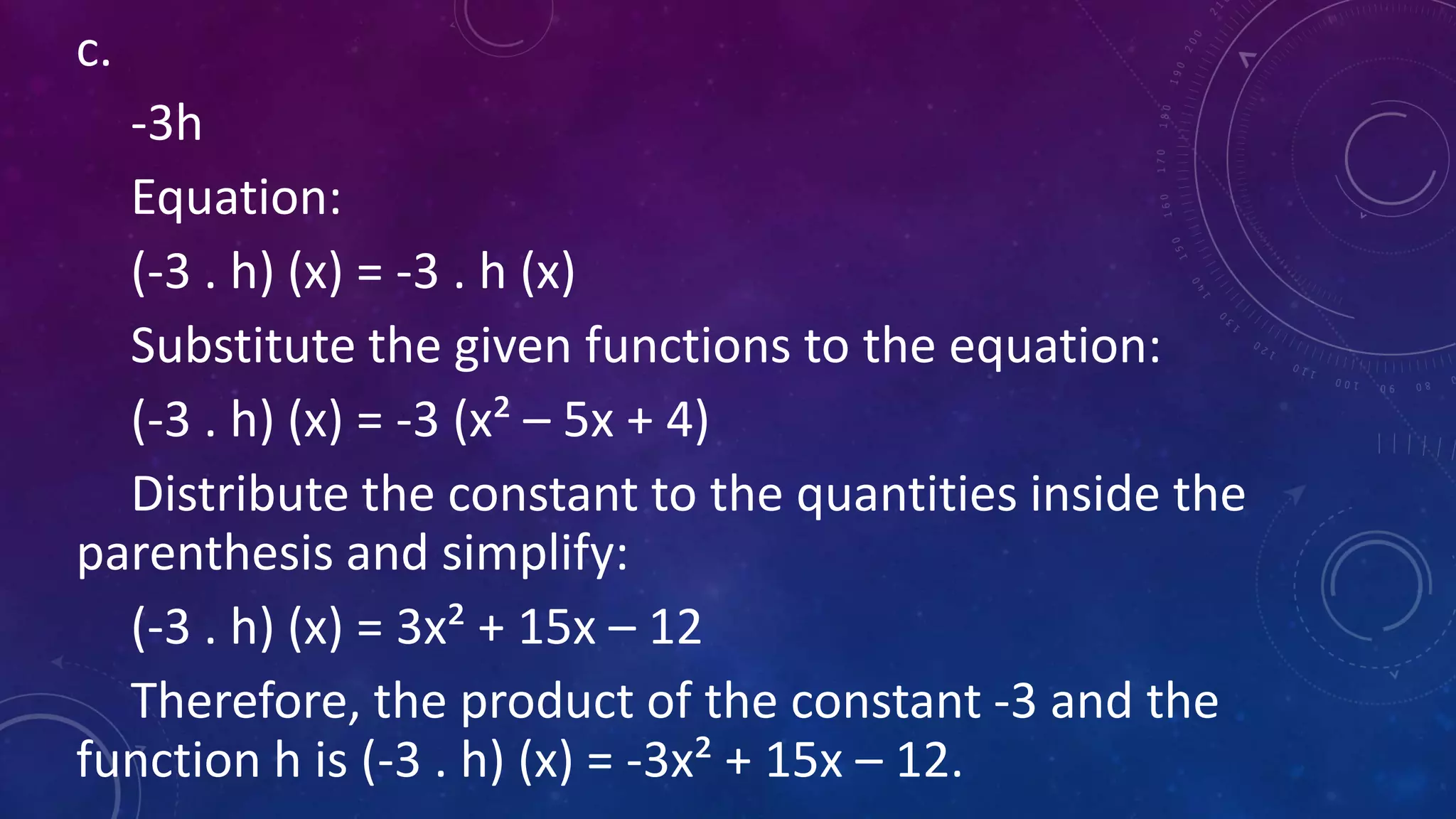 Lesson 3 Operation on Functions | PPTX