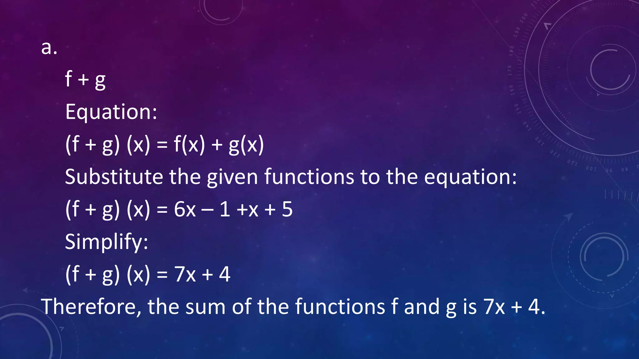 Lesson 3 Operation On Functions | Pptx
