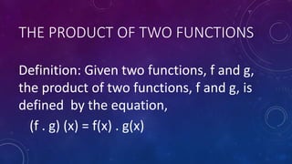 Lesson 3 Operation on Functions | PPTX