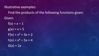 Lesson 3 Operation on Functions | PPTX