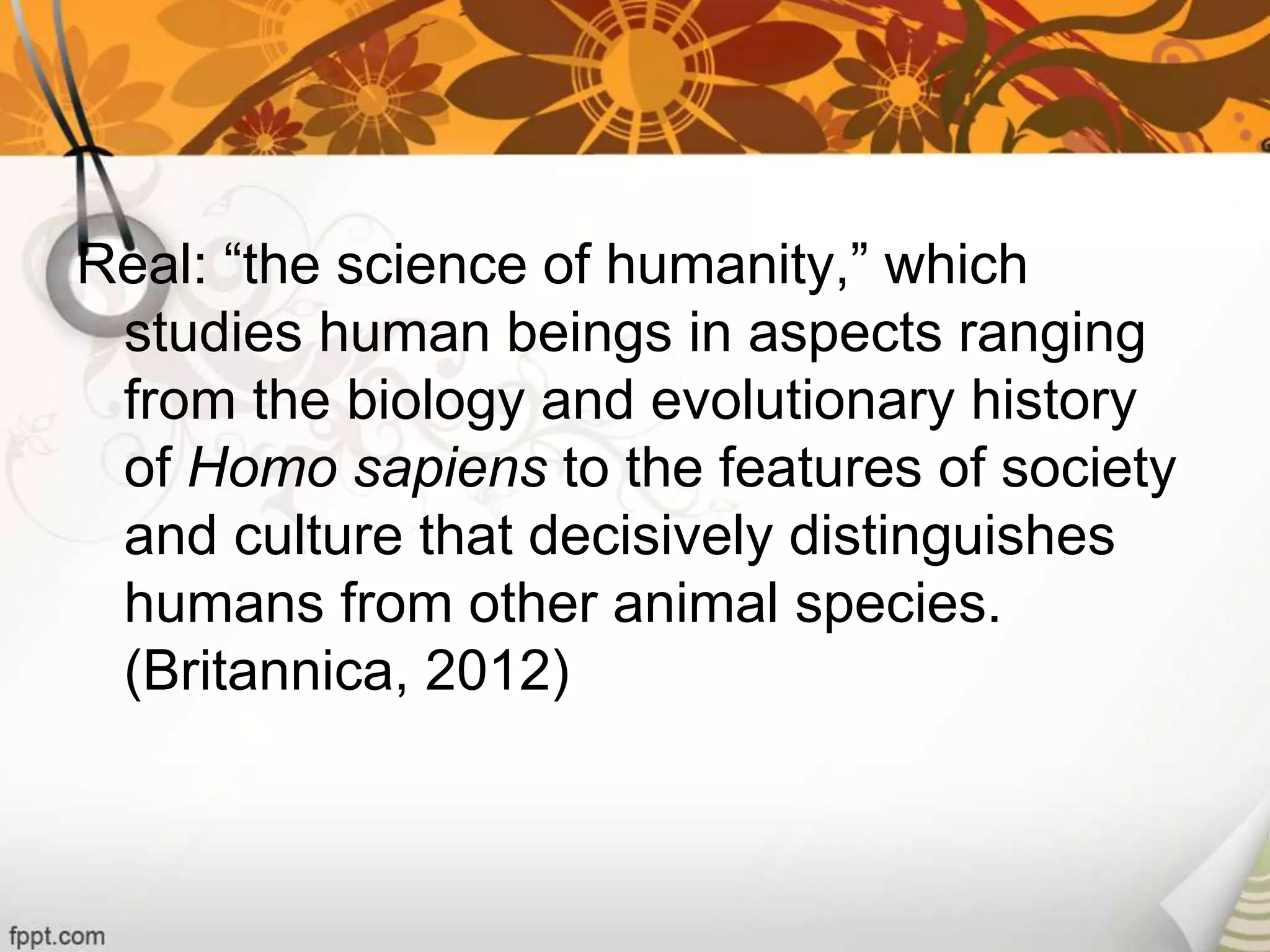 The origin of man | PPTX