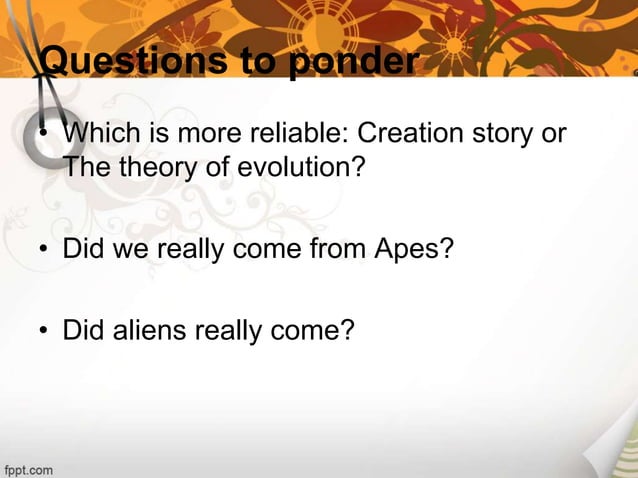 The origin of man | PPTX