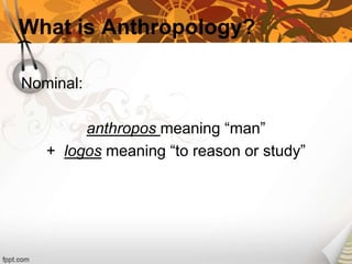 The origin of man | PPTX
