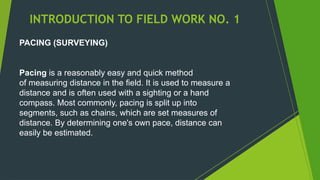 Lesson 3 Pacing and Measurement (Elementary Surveying) | PPTX