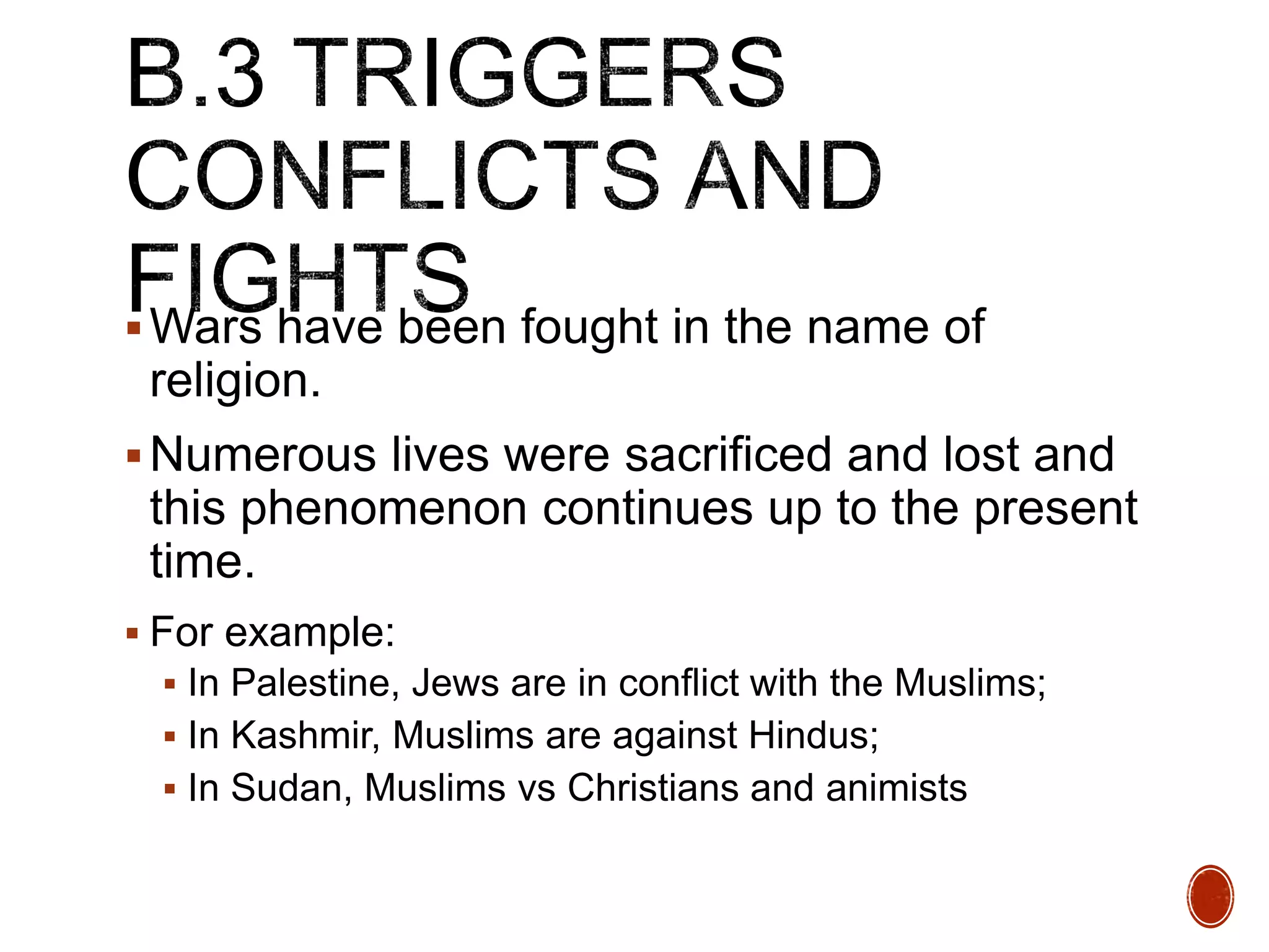 Lesson 3 positive and negative effects of religion | PPTX