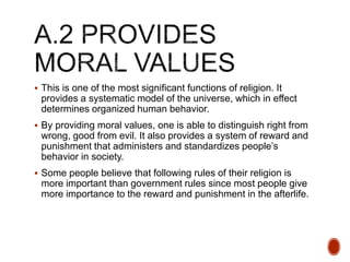 Lesson 3 positive and negative effects of religion | PPTX