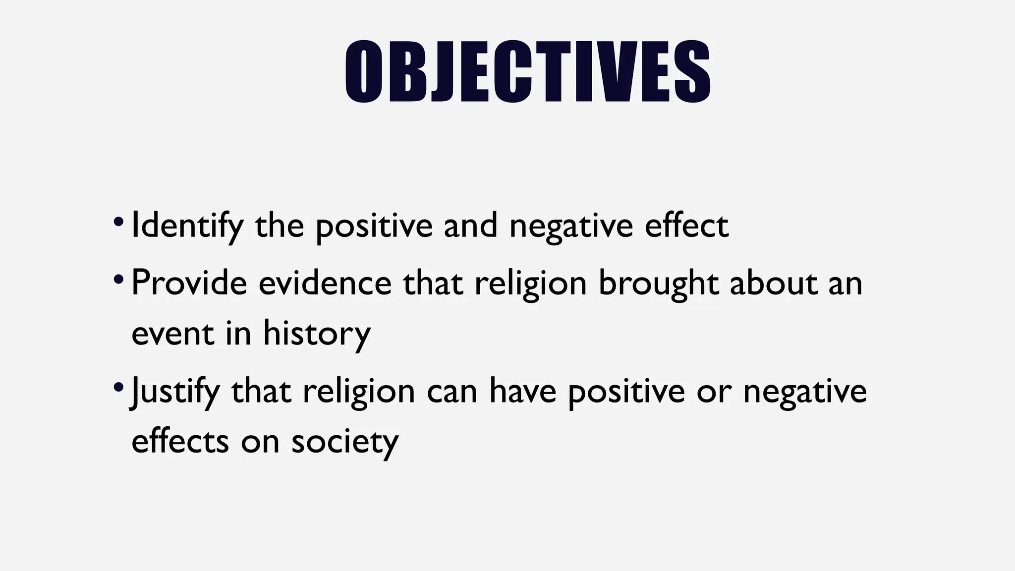 Positive and negative effects of world religions | PPTX