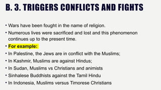 Positive and negative effects of world religions | PPTX