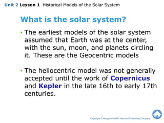 Historical models of the solar system Lesson 3 PPT.pptx