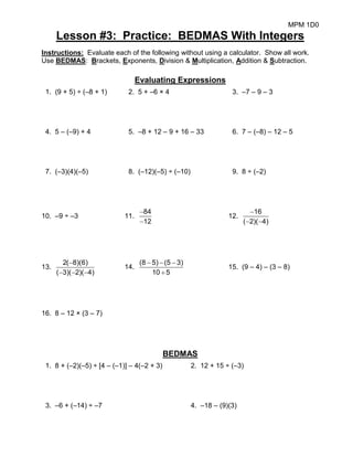 Lesson 3 Practice - BEDMAS with Integers.pdf