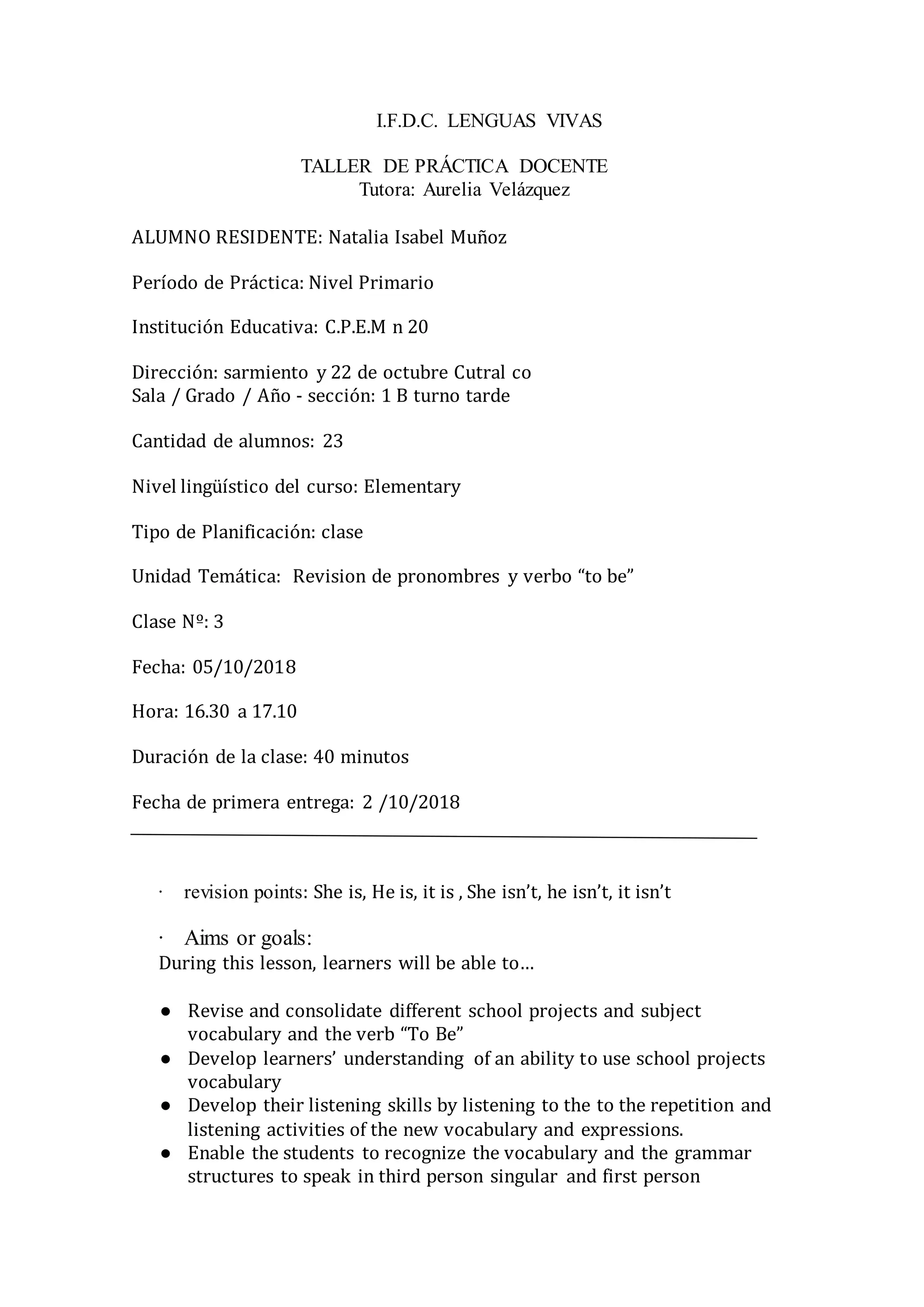Lesson 3 primary level passed | PDF