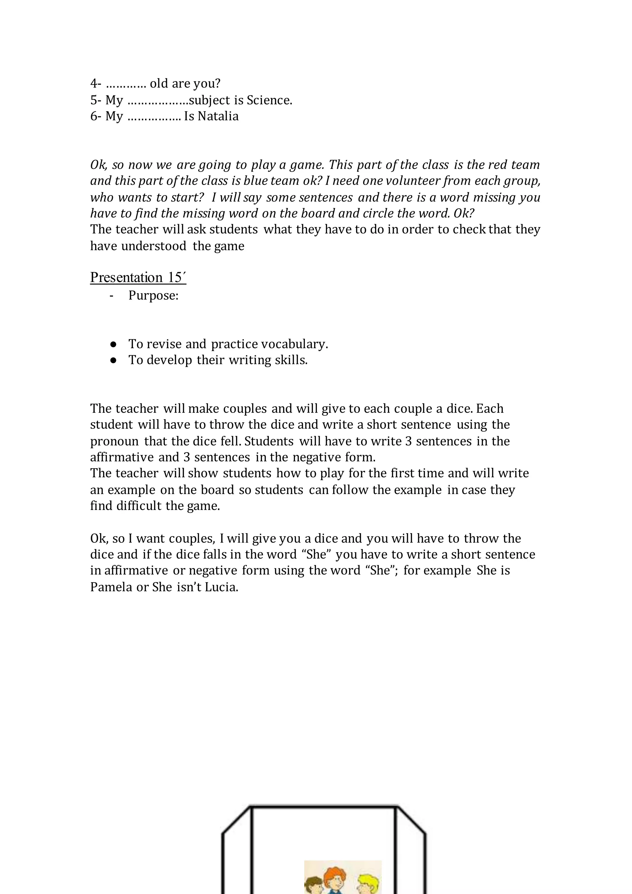 Lesson 3 primary level passed | PDF