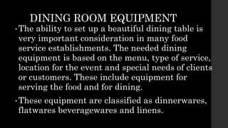 LESSON 3 PRINCIPLES IN DINING ROOM OPERATION.pptx