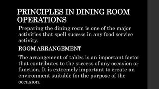 LESSON 3 PRINCIPLES IN DINING ROOM OPERATION.pptx