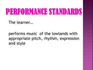 Lesson 3 Secular Music | PPT