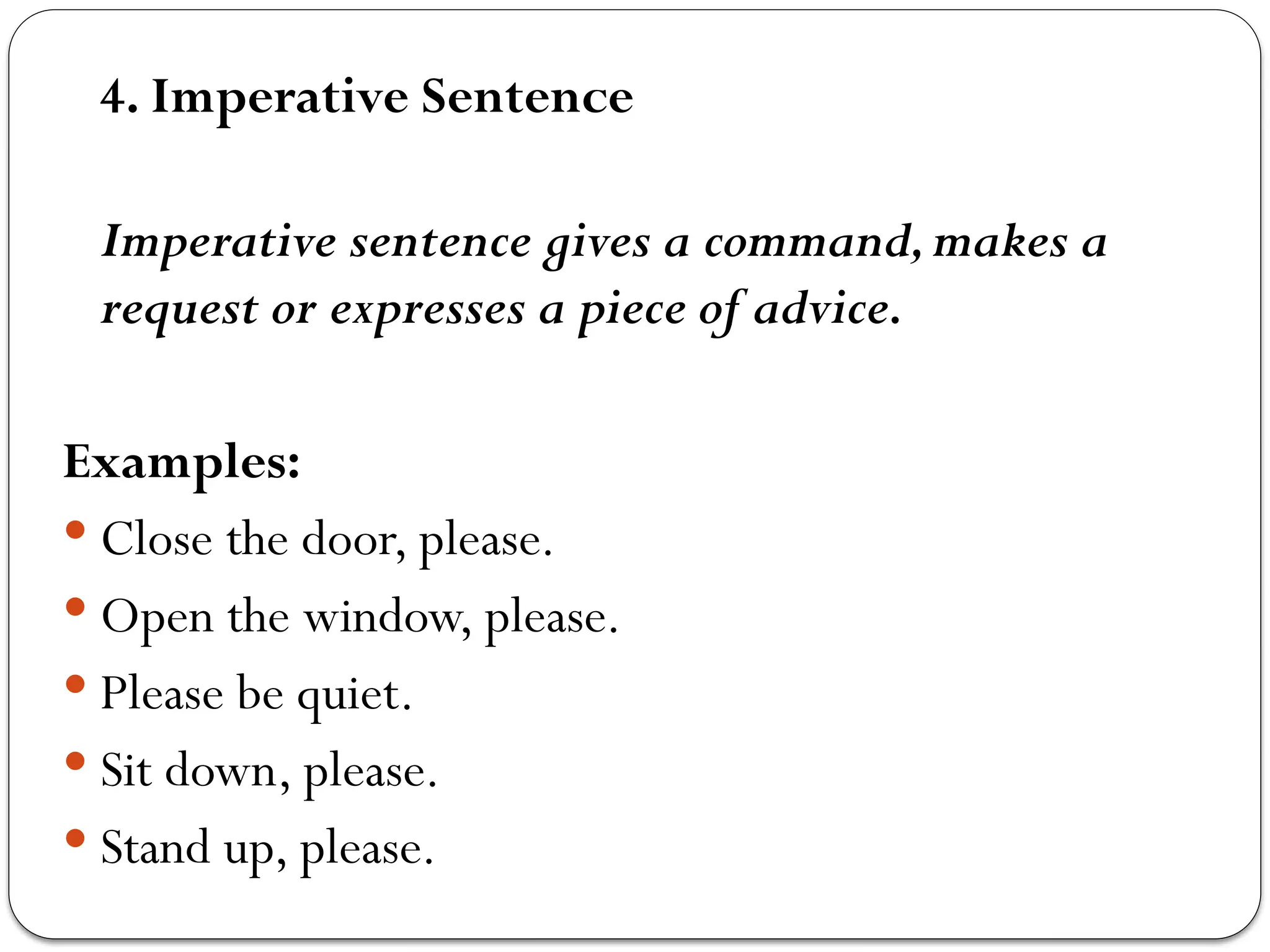 lesson 3 SENTENCE and example of sentences | PPTX