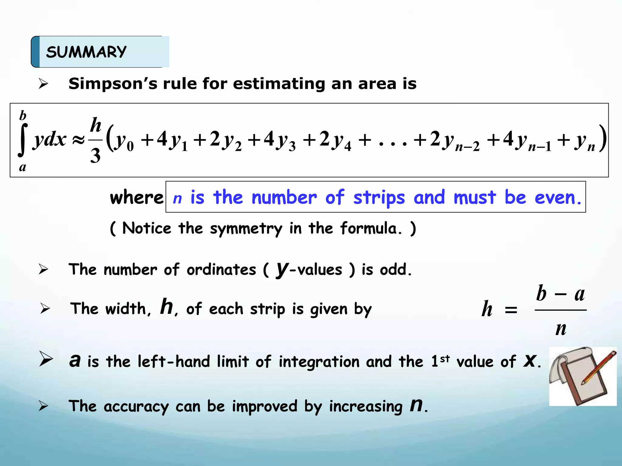 Lesson 3 simpsons rule | PPTX