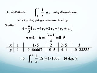 Lesson 3 simpsons rule | PPTX