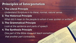 An Introduction to Biblical Interpretation (Effective Bible Study) | PDF