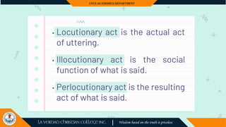 Lesson 3 Speech Act and Communicative Strategy | PDF