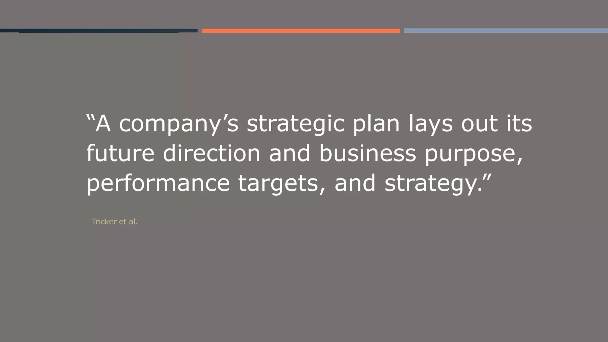 Lesson 3 strategic vision plus objectives plus strategy equals ...