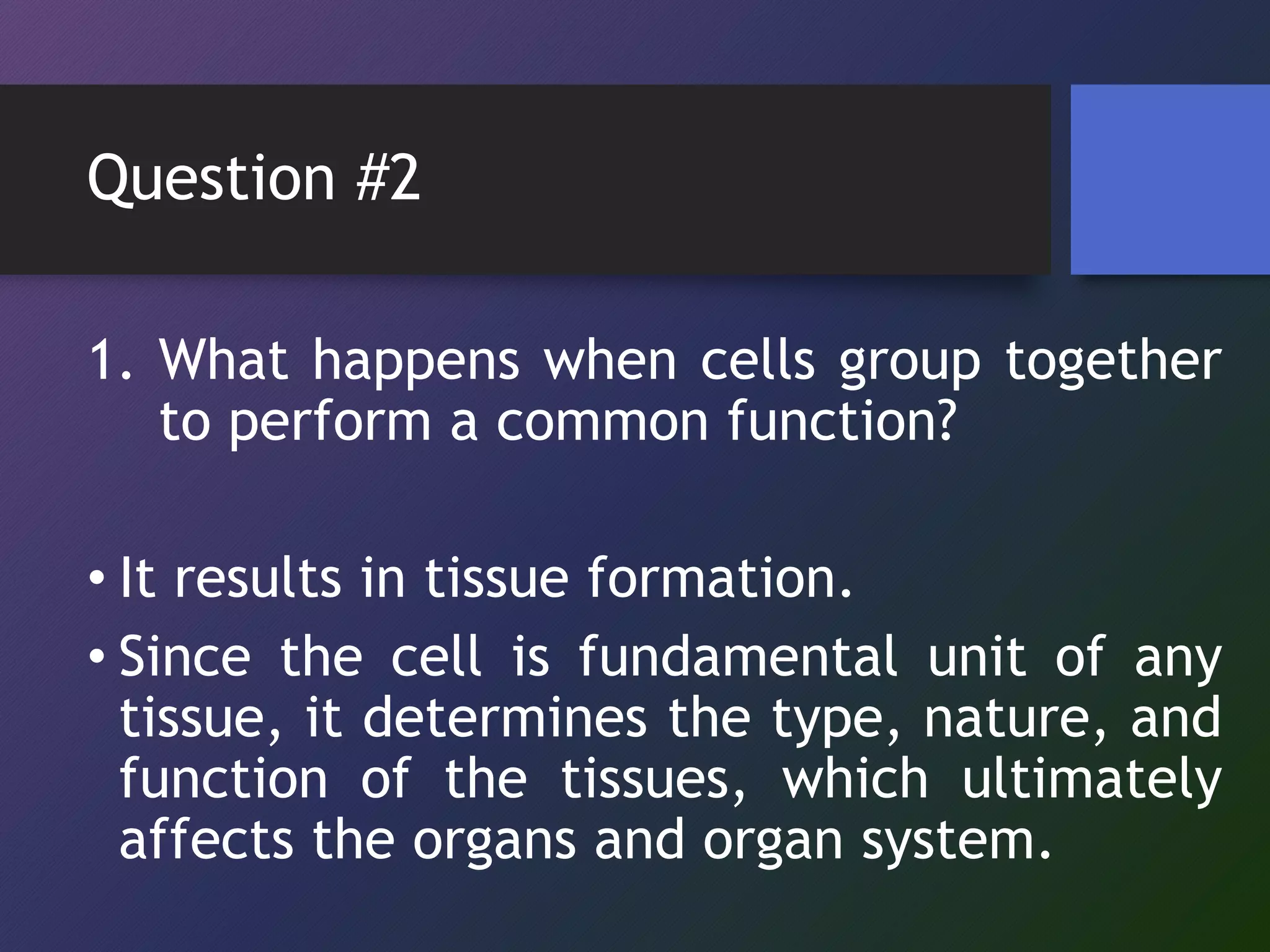 General Biology 1- Lesson 3: Structure and Functions of Animal Tissues ...