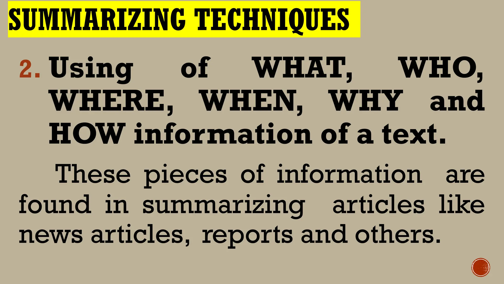 Lesson 3 tells about on Summarizing Techniques.pptx