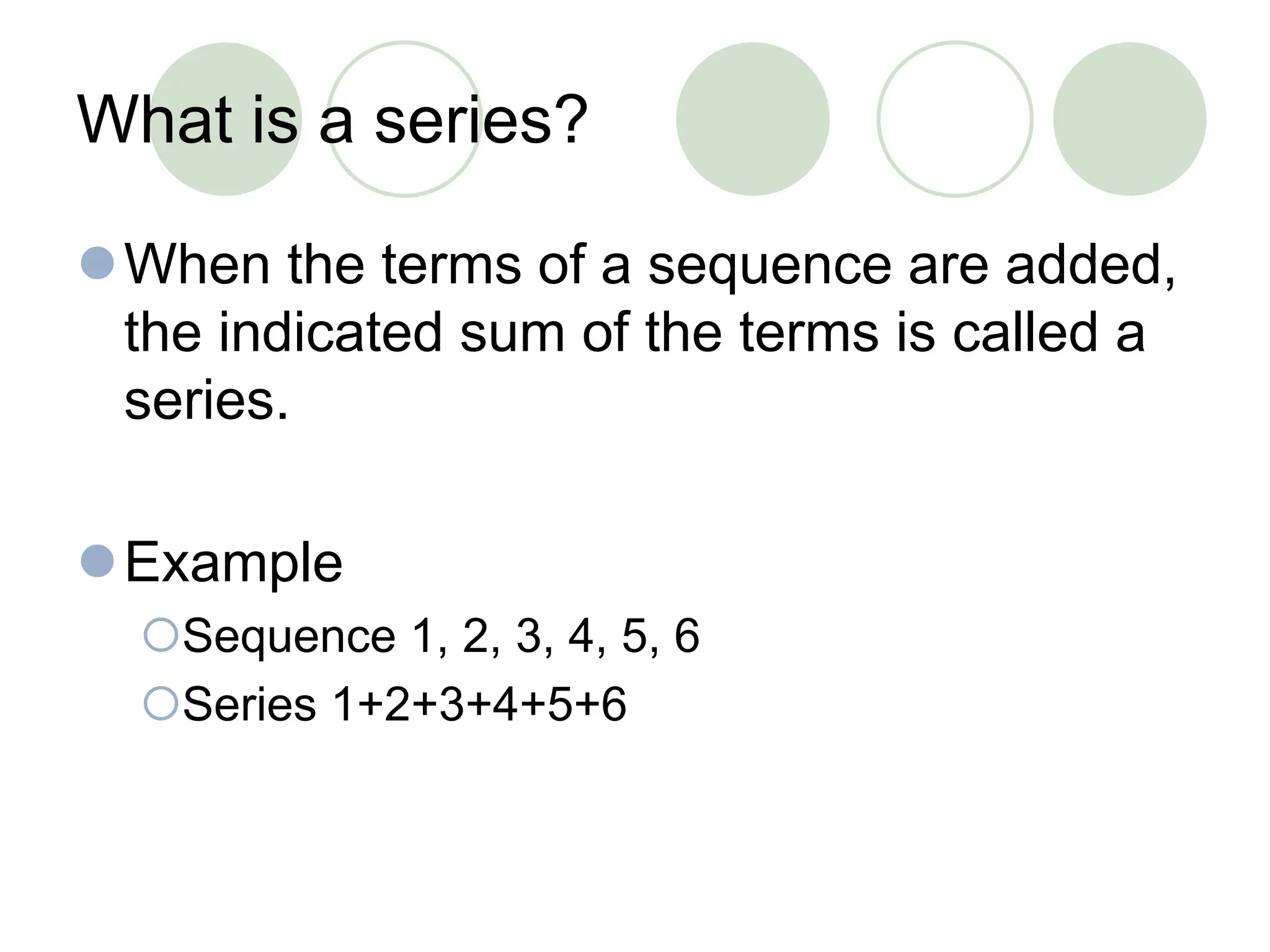 Lesson 3 Sums of Series Notes.ppt gcse tutorial | PPT