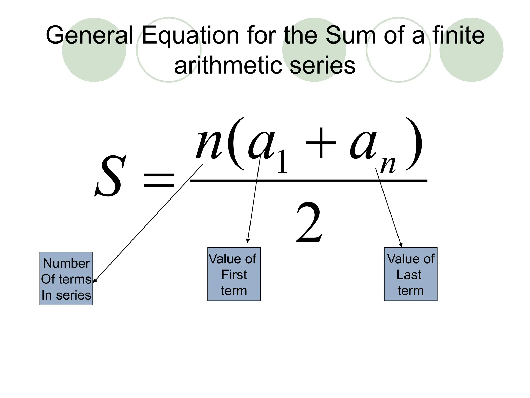 Lesson 3 Sums of Series Notes.ppt gcse tutorial | PPT