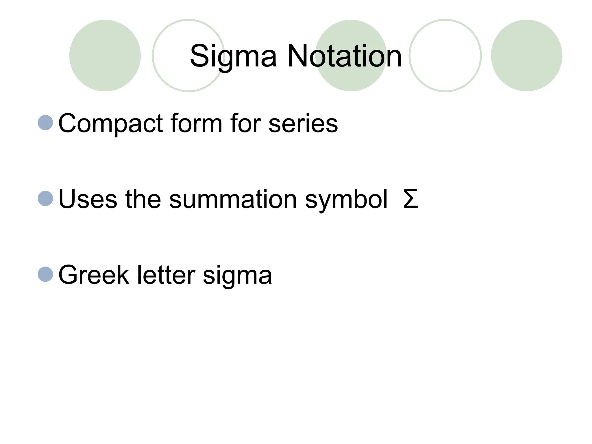 Lesson 3 Sums of Series Notes.ppt gcse tutorial | PPT