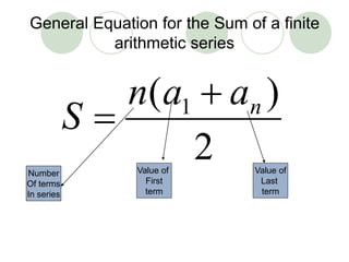 Lesson 3 Sums of Series Notes.ppt gcse tutorial | PPT