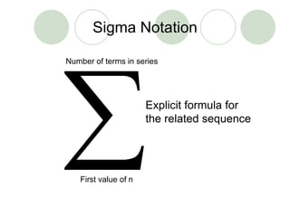 Lesson 3 Sums of Series Notes.ppt gcse tutorial | PPT