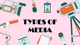 LESSON+3+TYPES+OF+MEDIA. Print media,Broadcast media, new or Online ...
