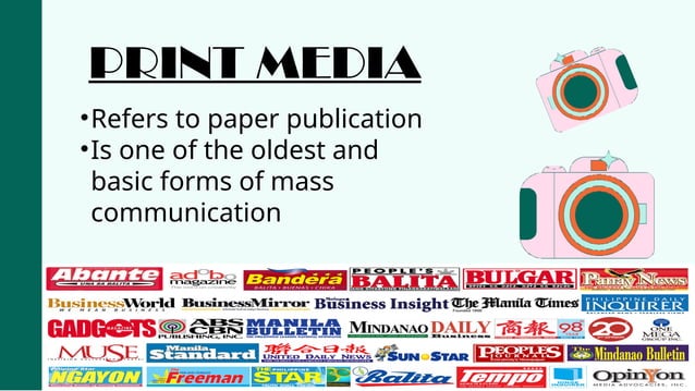 LESSON+3+TYPES+OF+MEDIA. Print media,Broadcast media, new or Online ...