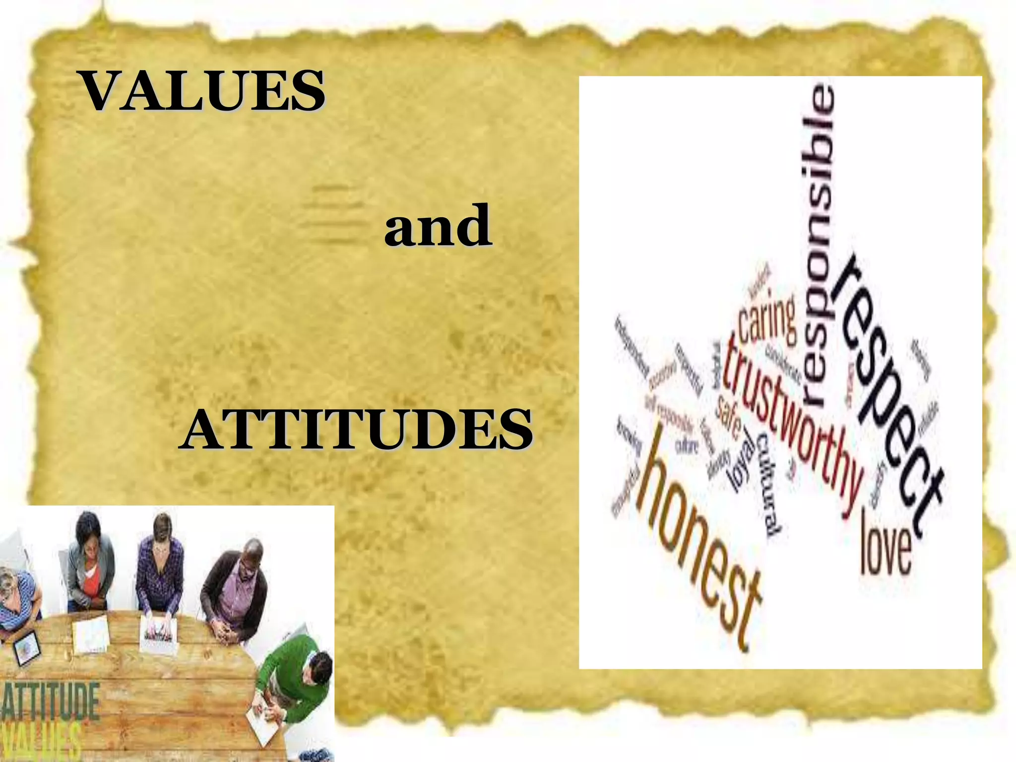 What is Values and Attitudes? | PPT